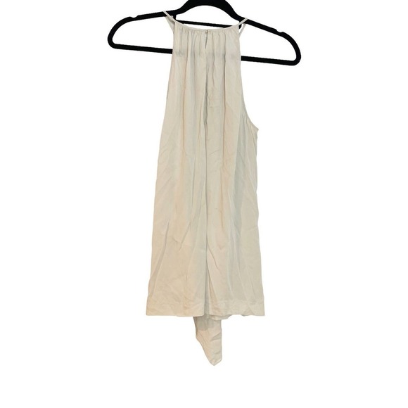 Theory | Tops | Theory Silk Asymmetric Blose Cream Womens Size S Nwot ...